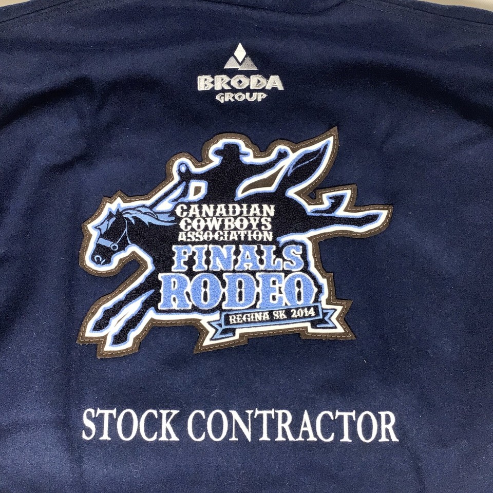 2014 Canadian Rodeo Finals Stock Contractor Letterman Jacket Collector ...