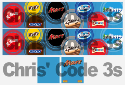 Code 3 Adhesive Vinyl Trailer Decals - Mars Various - 1/50 1/64 1/76 1/ ...