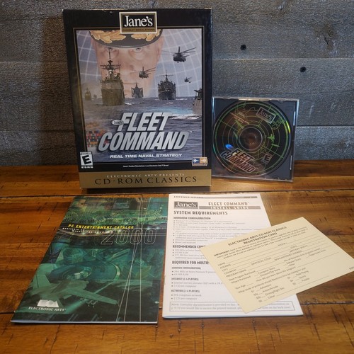 Jane's Fleet Command Combat Simulations PC CD-ROM Game War SIM 1999 Big Box | eBay