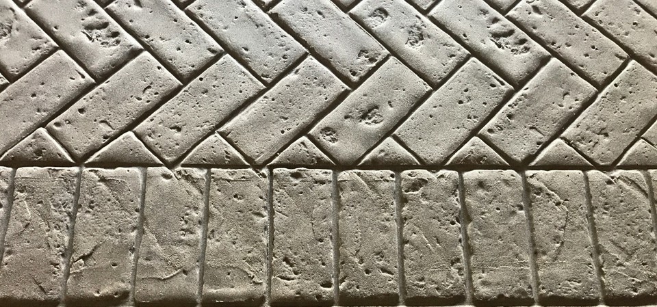 Brick Border Stamps SM 4010. Brick Stamped Concrete for Driveways ...