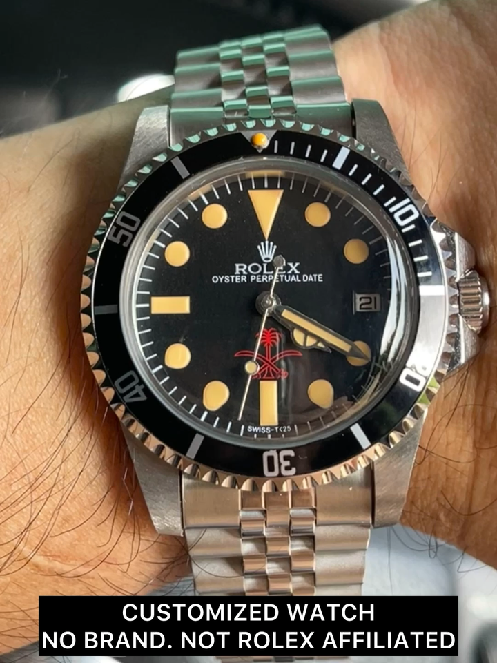 *READ FULL INFO *NO BRAND SUB SAUDI CREST DIAL +NO BRAND CASE+MOVEMENT ...