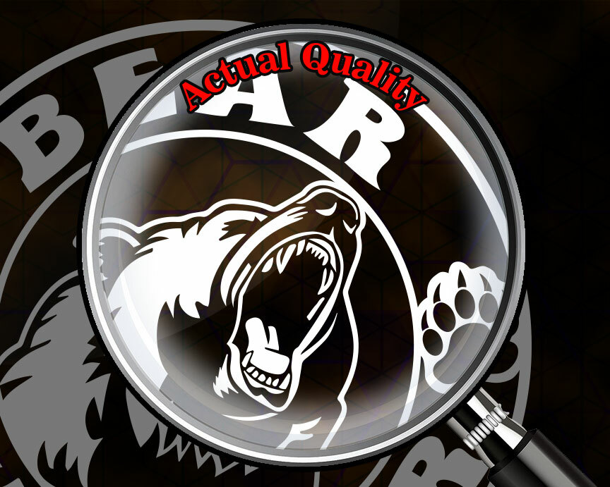 Bear Hunter Die Cut Car Decal Sticker 5.25" (D) Bears vinyl hunting ...