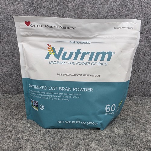 Nutrim Oat Bran Powder w/ 750mg Beta Glucan per Serving - 60 Servings ...