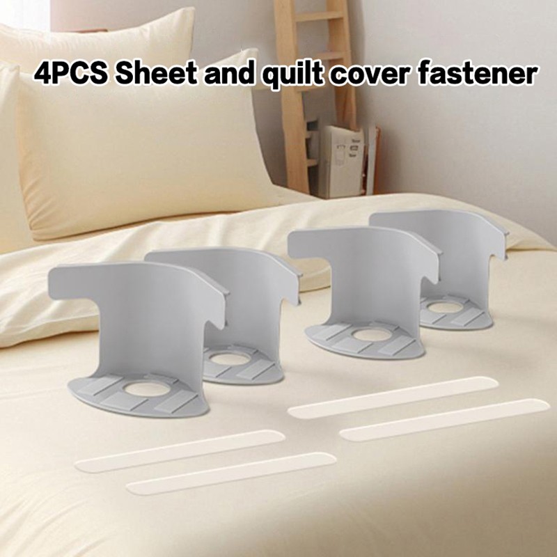 Universal Bedsheet Corner Tightener Clips Invisible Bedspread Secure ...