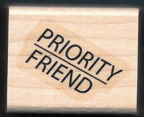 PRIORITY FRIEND Occasion Love POST OFFICE MAIL word NEW Stampin Up ...