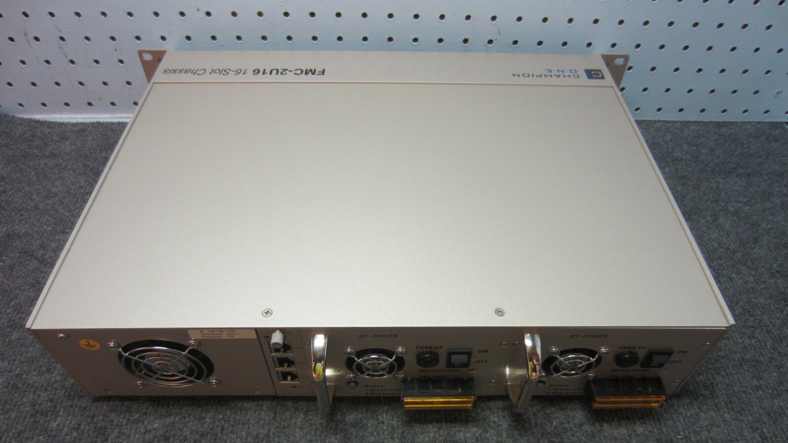 Champion ONE FMC-2U16-48 16 Slot Manageable MC & OEO Converter Rack | eBay