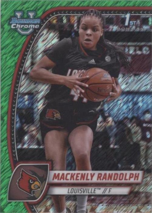 2024-25 Bowman University Chrome - Mackenly Randolph #53 Green Shimmer ...