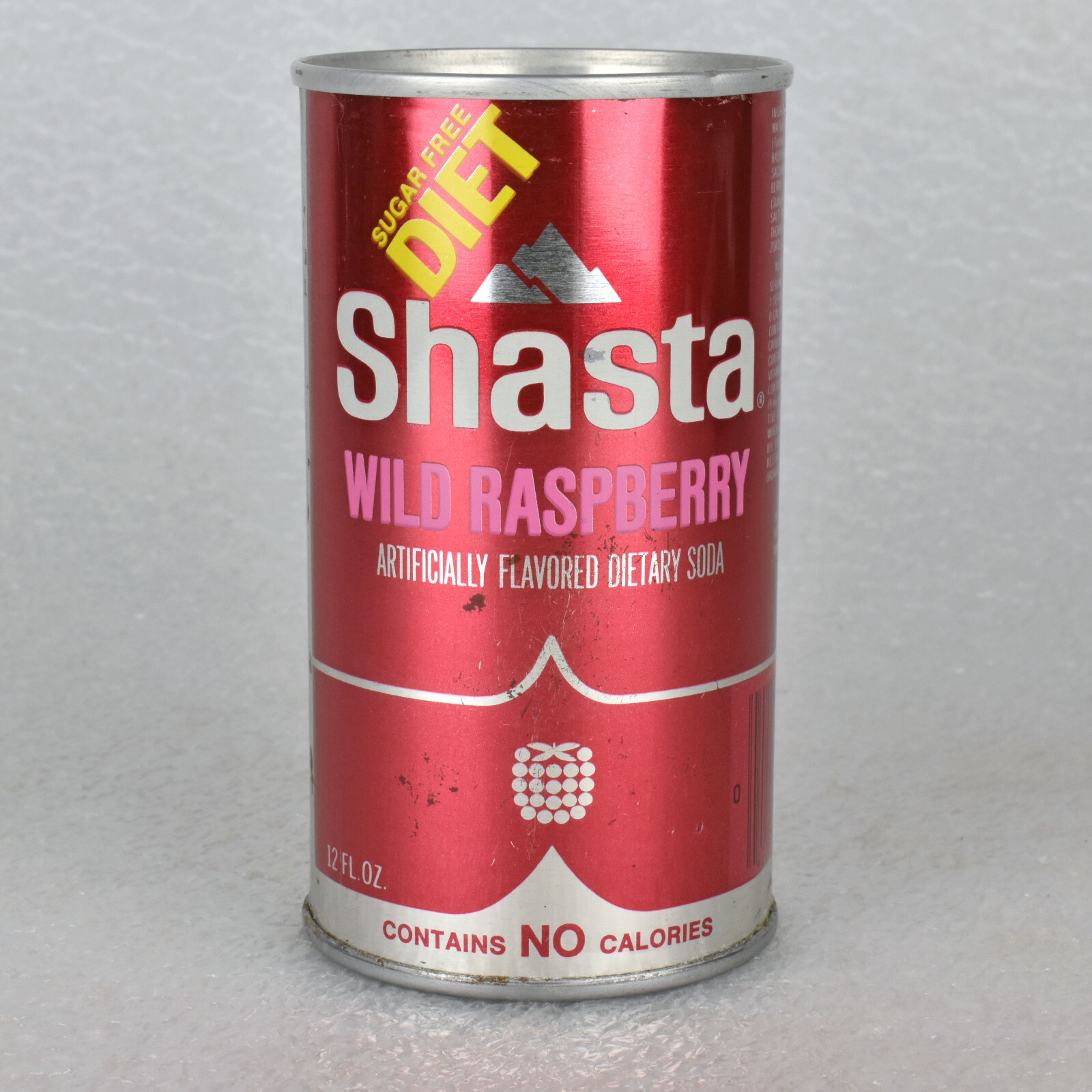 VTG 1970s Shasta Diet Wild Raspberry Soda Pop Can 12oz Straight Steel ...