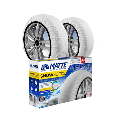 Matte Auto Tire Snow Socks Winter Car SUV Truck Textile Snow Chain ...