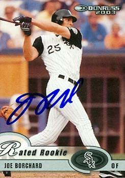 Joe Borchard autographed baseball card (Chicago White Sox) 2003 Donruss ...