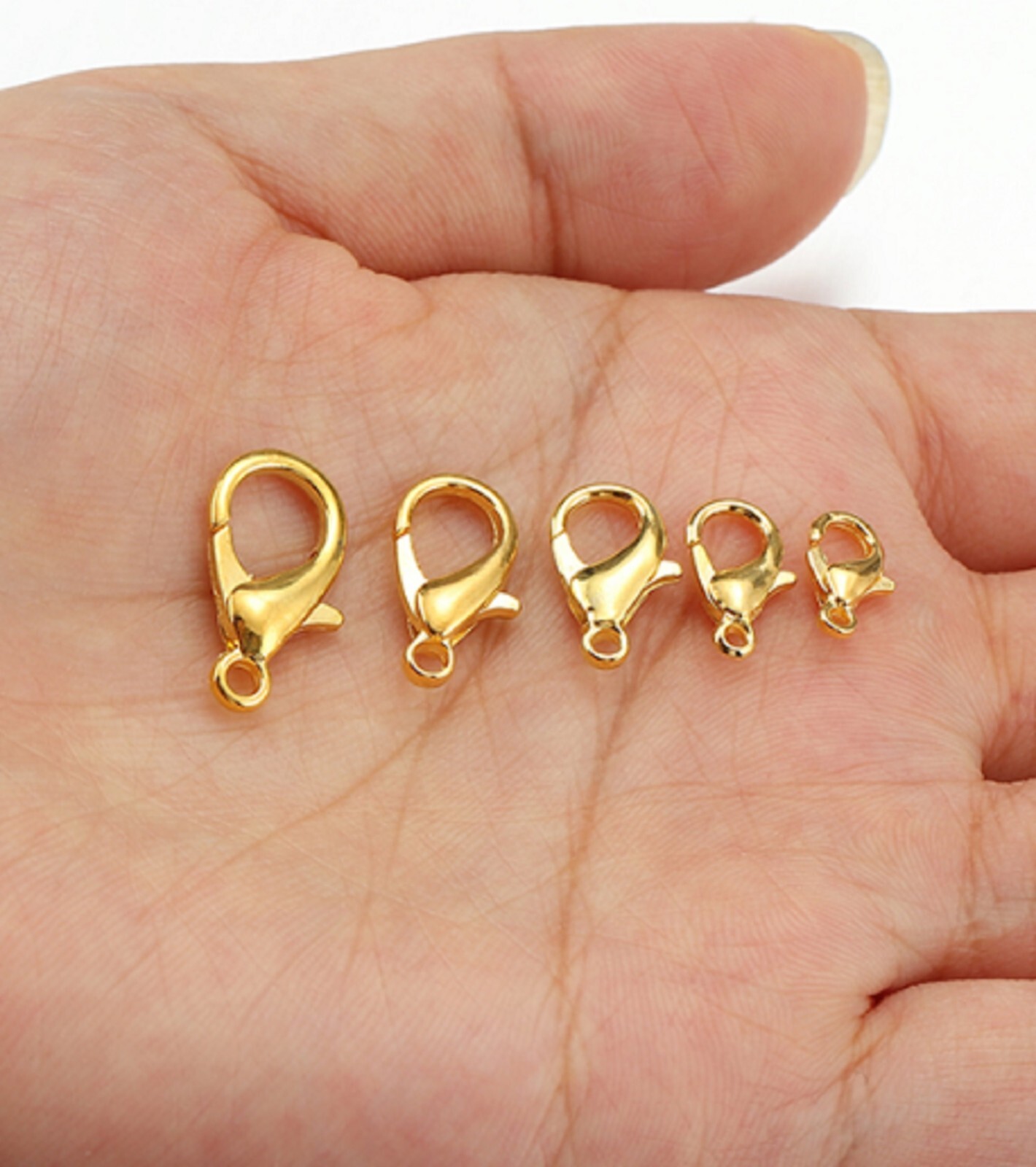 Asst Colours Sizes Lobster Clasps Hooks Necklace Bracelet Findings ...