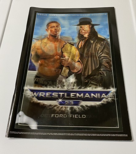 WWF Wrestlemania 23 Wrestling Program Hologram Cover hall of fame. Hair Vs Hair | eBay