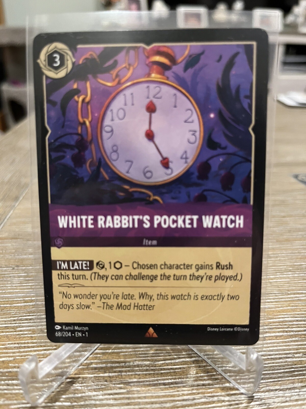 Disney Lorcana White Rabbit’s Pocket Watch Rare Non Foil 68/204 #4 | eBay