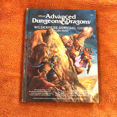 Advanced Dungeons & Dragons Wilderness Survival Guide kim Mohan TSR ...