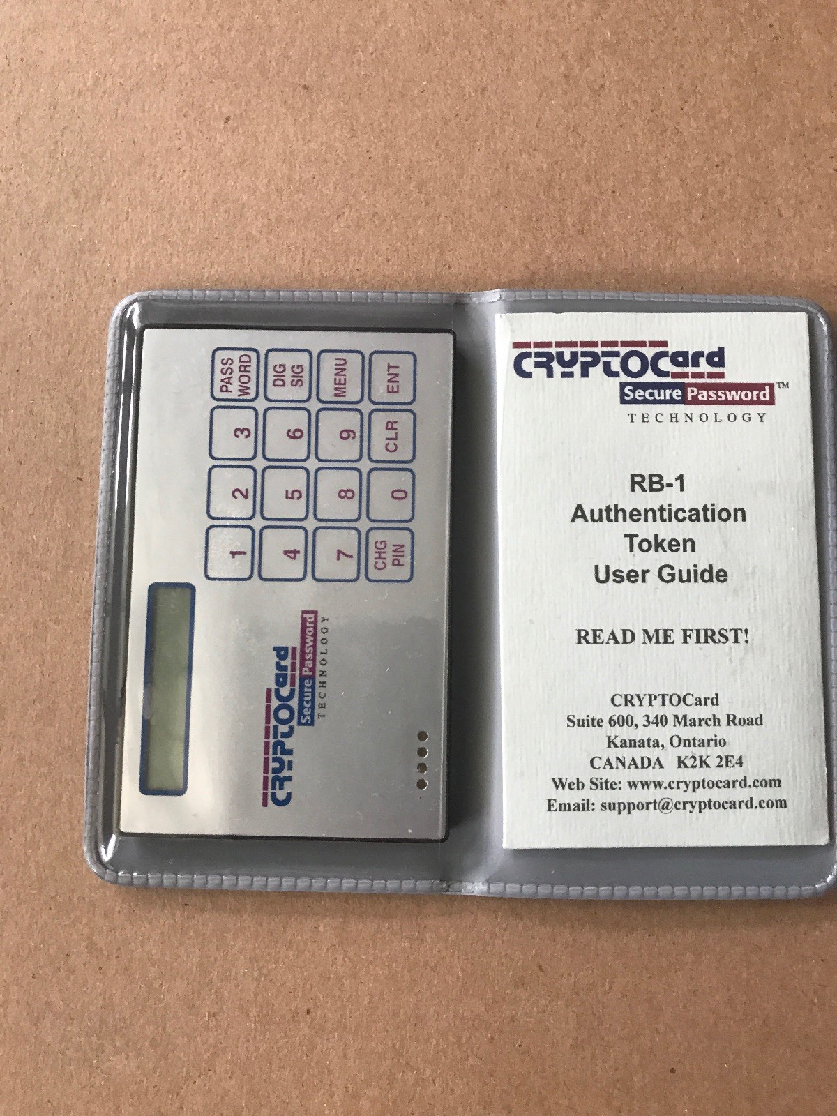 CRYPTOCard RB-1 Authentication Token Password Pin Pad. Locked. | eBay