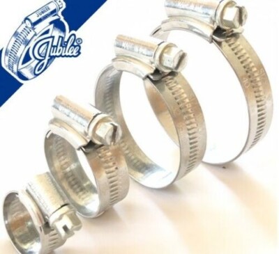 Jubilee Clips Genuine Large Assorted Hose Clips Hose Clamps Mild Steel ...