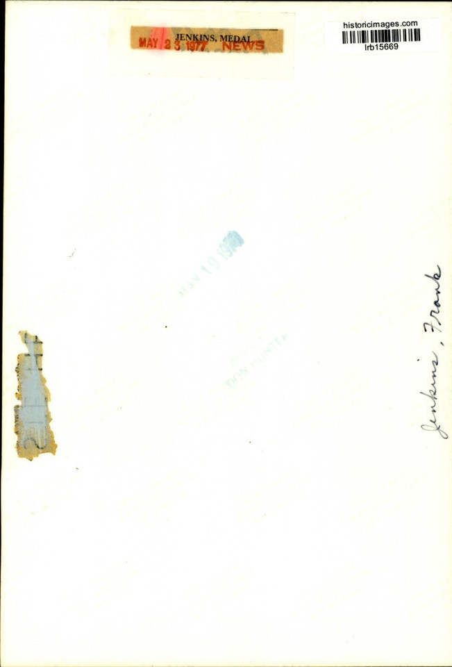 1977 Press Photo Frank Jenkins with his medals - lrb15669 | eBay