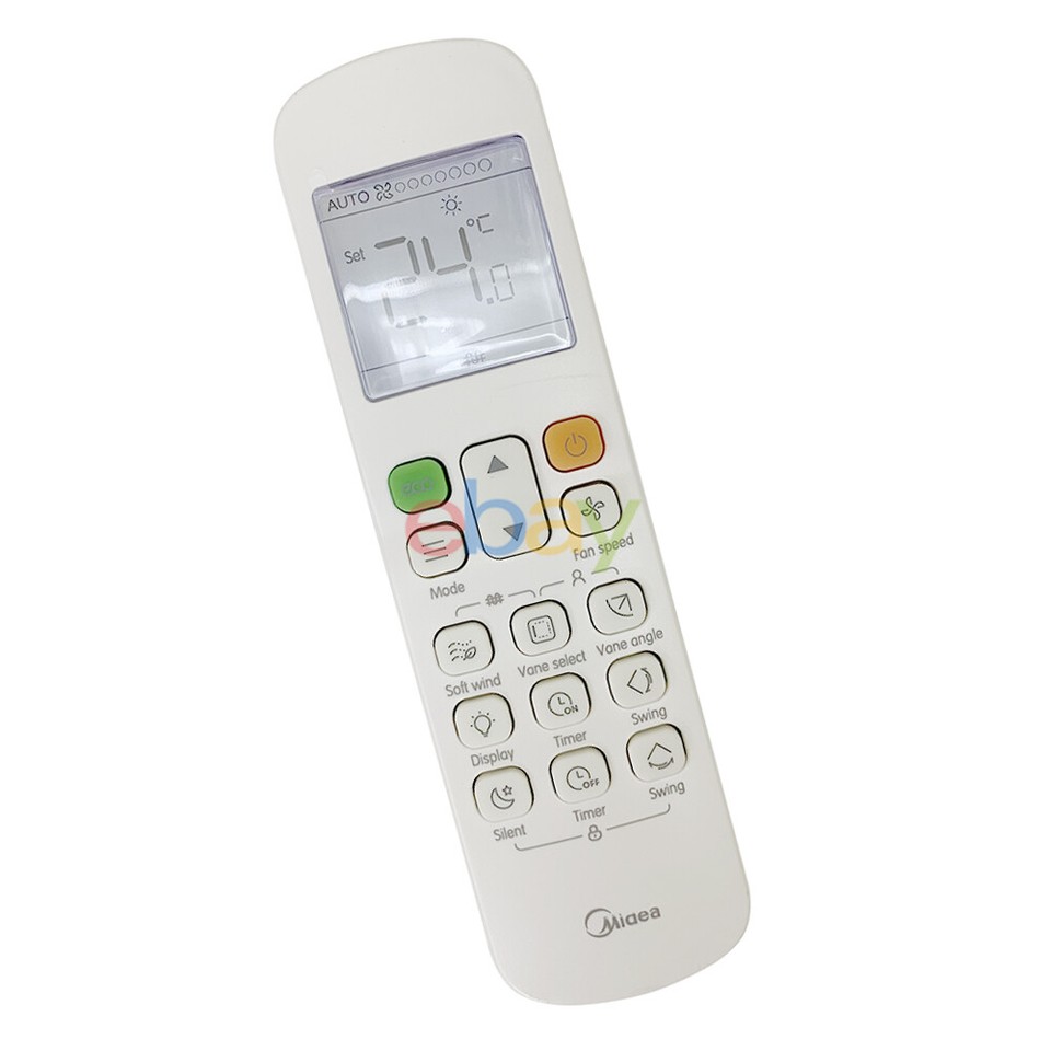 Used Genuine RM12F For Midea Clivet Carrier Air Conditioner Remote Control RM12D | eBay