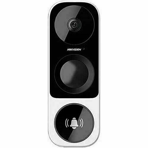 Hikvision DS-HD1 3MP Wi-Fi Smart Doorbell Camera - Silver/Black for ...