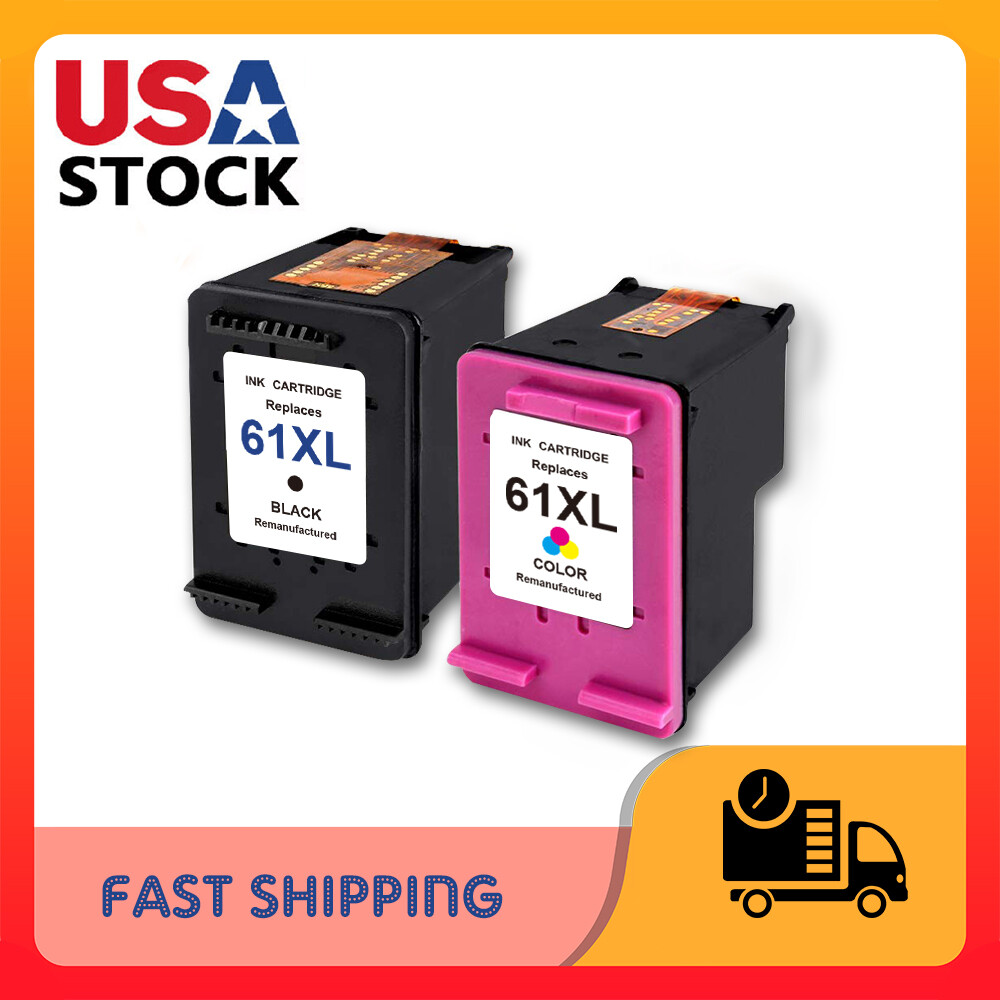 2PK For HP 61XL Black & Color CH563WN CH564WN Ink Officejet 2620 4630 ...