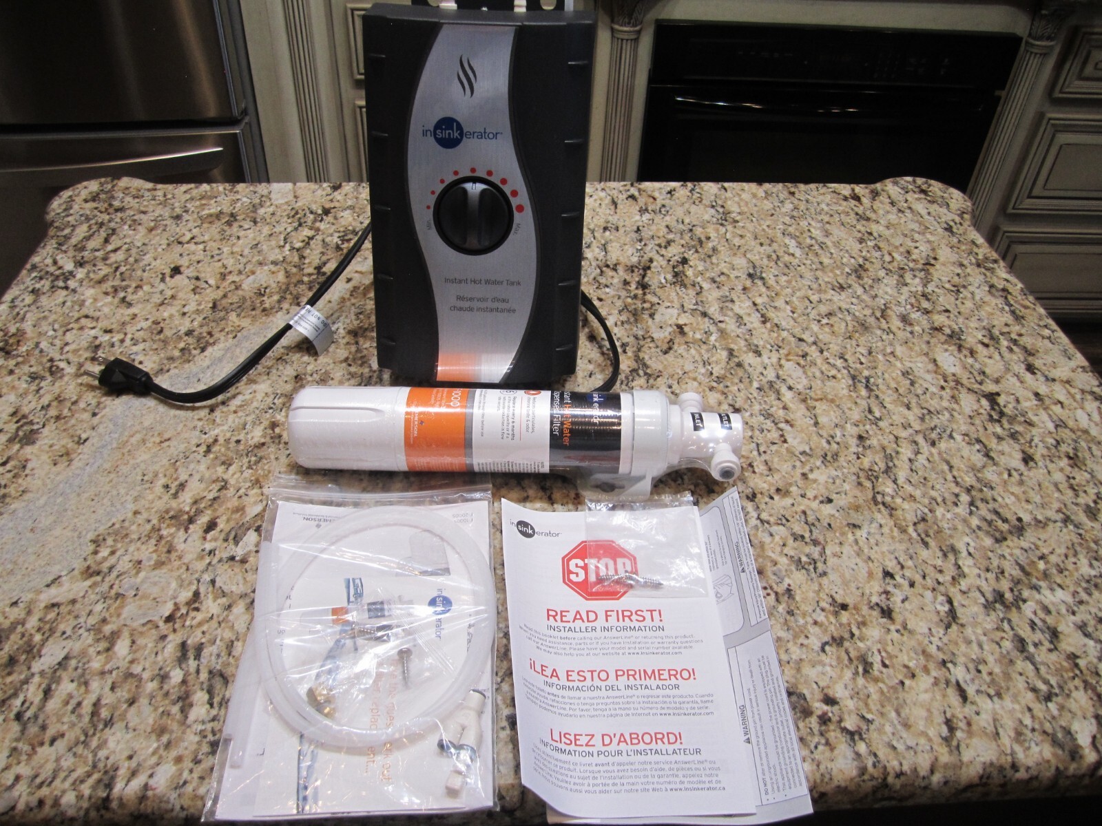 InSinkErator HWT-C1300 & F1000S Hot Water System W/ Filter- Stainless ...