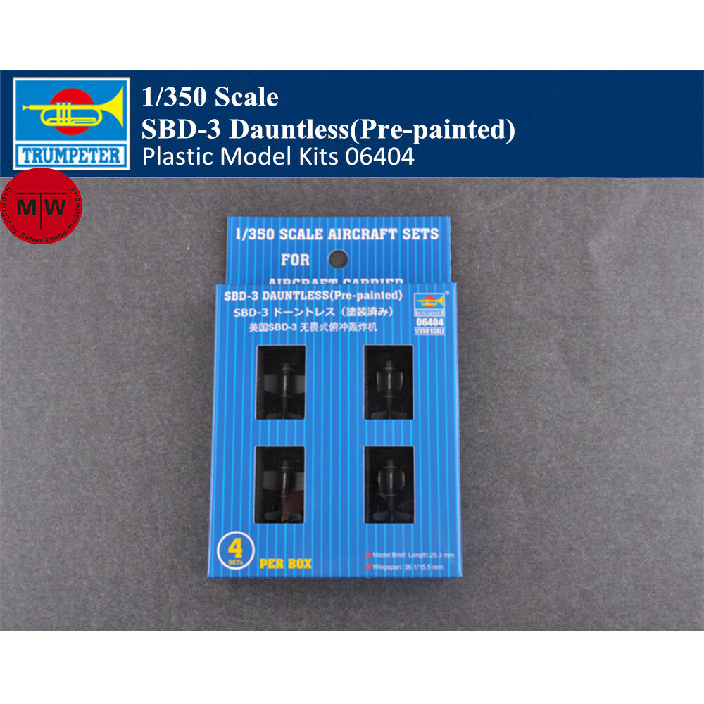 Trumpeter 06404 1/350 SBD-3 Dauntless(Pre-painted) Plastic Aircraft ...