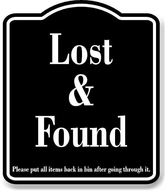 Lost And Found Sign