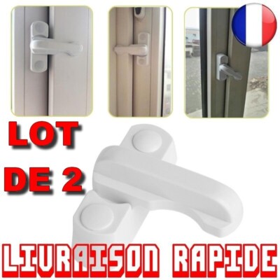 LOT 2 Locks Guillotine Door Security Handle Lock Window Child Protects ...