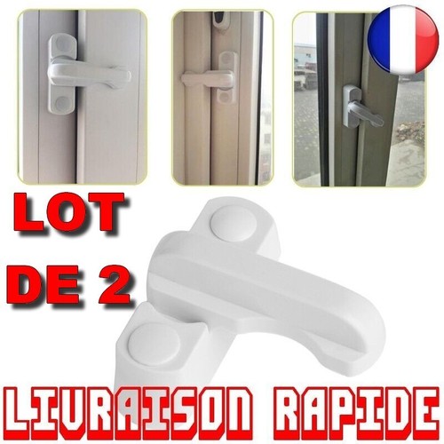LOT 2 Locks Guillotine Door Security Handle Lock Window Child Protects ...