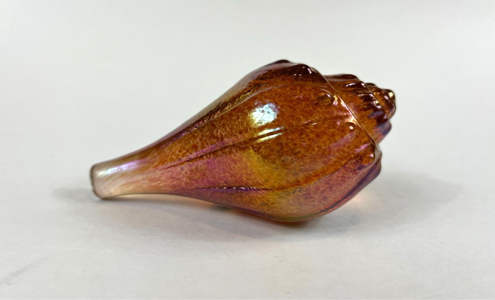 Robert Held Art Glass Iridescent Seashell Paperweight | eBay