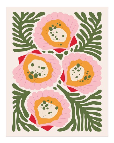 Floral Delight Poster Wall Art - Modern Botanical Print Fine Art Print ...