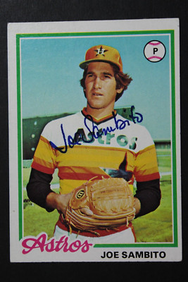 Joe Sambito Houston Astros Autographed Signed 1978 Topps #498 Baseball ...