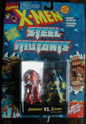 X-Men Juggernaut VS Cyclops Die Cast Metal Figures 1994 | eBay
