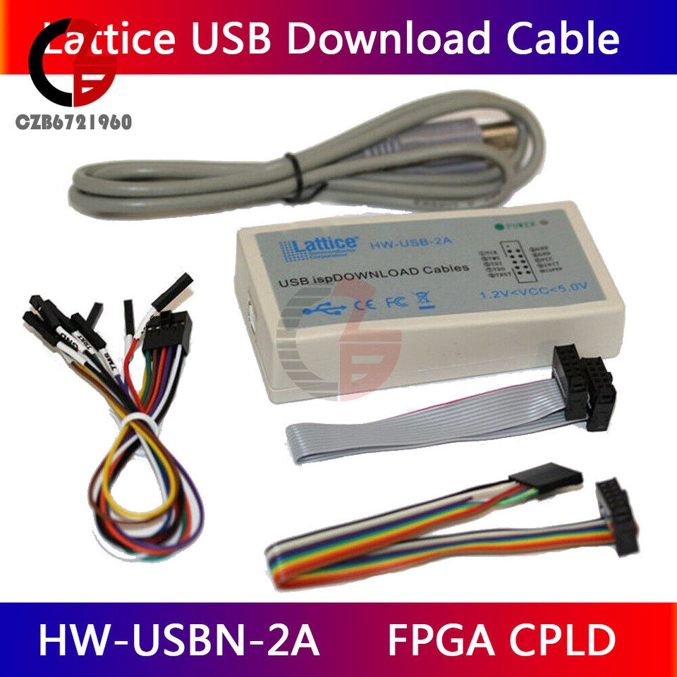 HW-USBN-2A USB Download Cable + Jtag SPI Programmer Kit for LATTICE ...