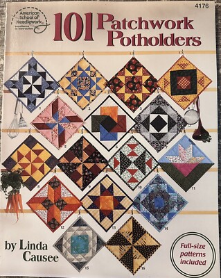 101 Patchwork Potholders Quilting Paperback Book by Linda Causee Craft Sewing | eBay