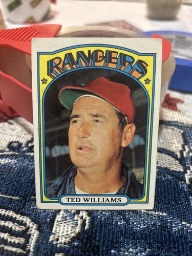 1972 Topps #510 TED WILLIAMS Texas Rangers Manager HOF | eBay