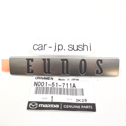 MAZDA GENUINE MX-5 MIATA EUNOS LOGO PLATE Rear Emblem Badge Ornamen ...
