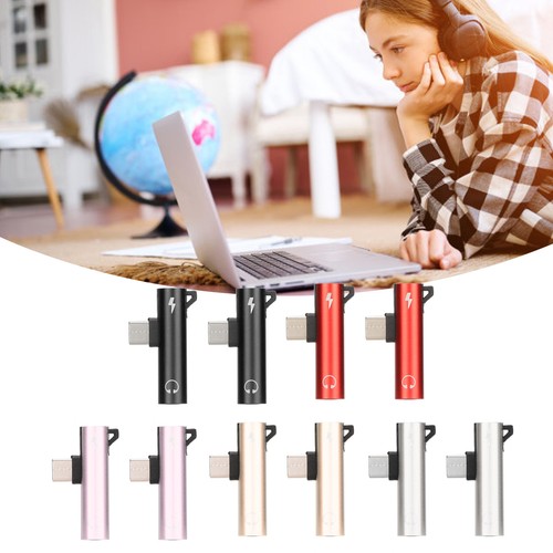 2PCS USB C To 3.5mm Adapter 2 In 1 Charging USB C To Jack DOB | eBay