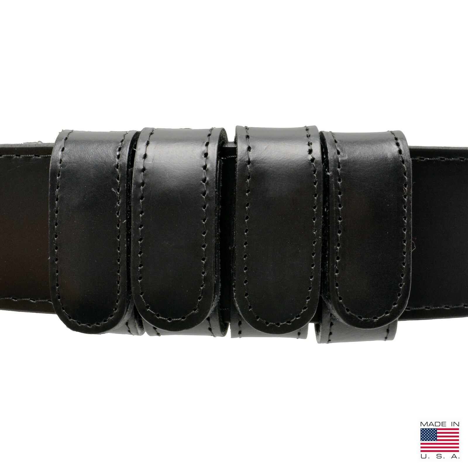 Perfect Fit Duty Belt Keepers 1" Plain 4 PK Genuine Leather Hidden Snap ...