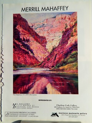 MERRILL MAHAFFEY ART PIECE VTG ORIG 1995 ADVERTISEMENT | eBay