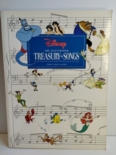 Disney The Illustrated Treasury of Songs - Piano / Vocal / Guitar ...