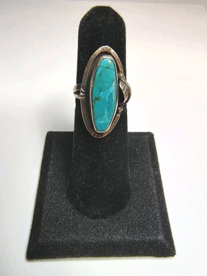 Navajo Ring 925 Silver Blue Turquoise Signeg Size-4.5 (5.0 grams) | eBay