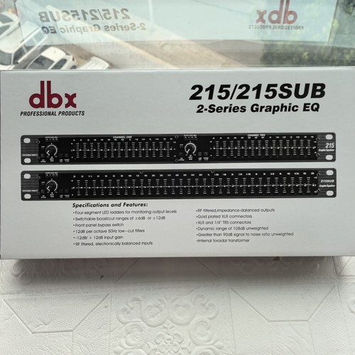 NEW DBX 215 Graphic Equalizer Professional Products Tested Rack Mount ...