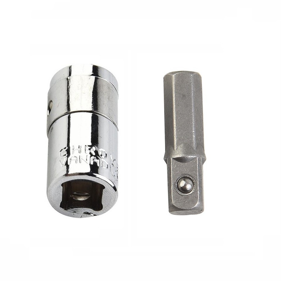 Tool Drill Socket Adapter Converter 1/4 Square Drive 25mm Quick Change ...