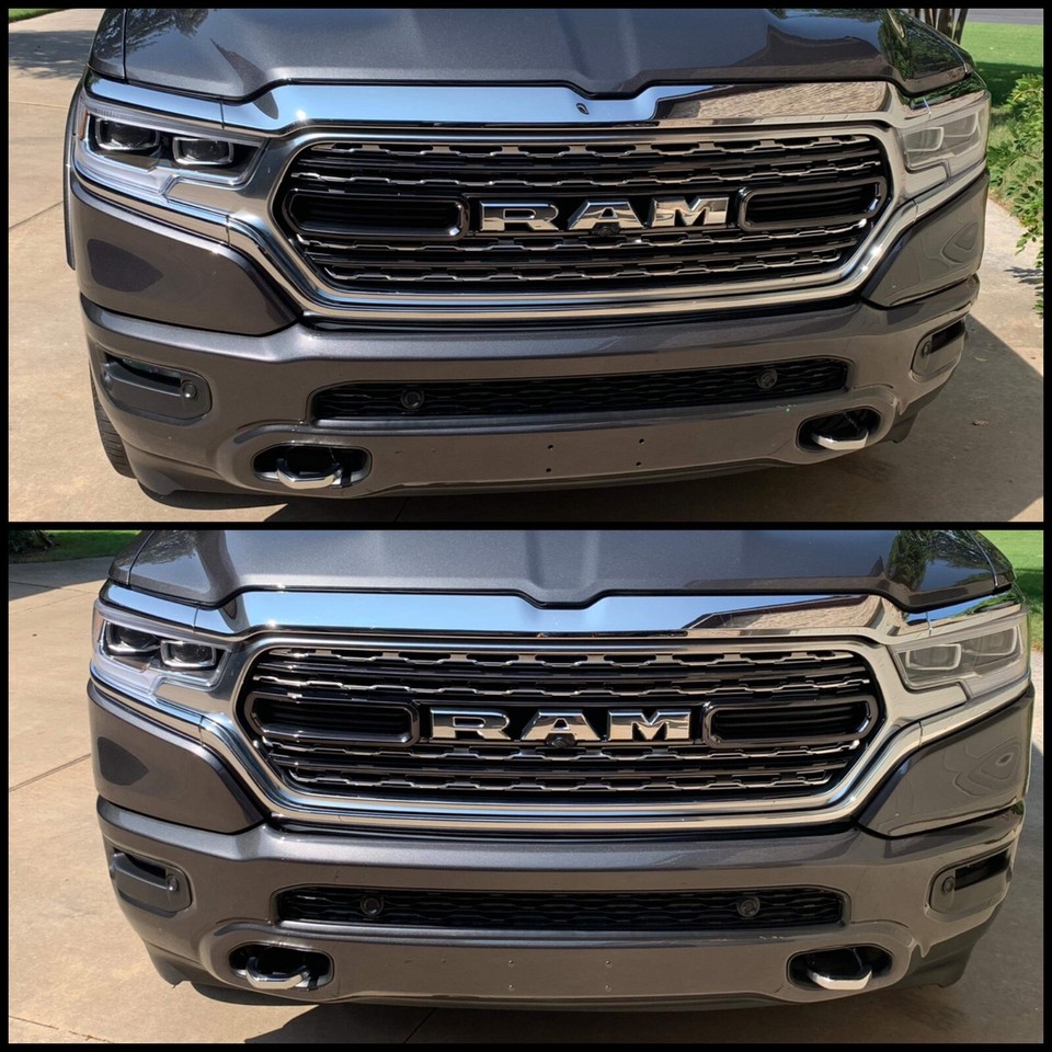 Set of 2: Painted Bumper Plugs License Plate Holes FCA Ram, Jeep | eBay