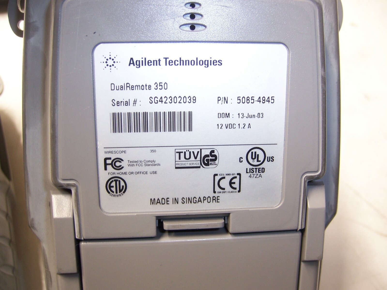 Agilent DualRemote 350 FrameScope 350 SmartProbe Cat6 Uni Chan ...