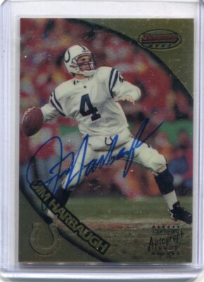 1997 Bowman's Best - JIM HARBAUGH - Autograph - INDIANAPOLIS COLTS | eBay