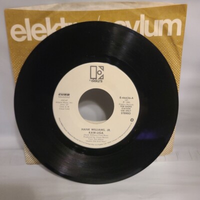 Country Promo Hank Williams Jr. Kaw-Liga/The American Way Elektra 45 ...