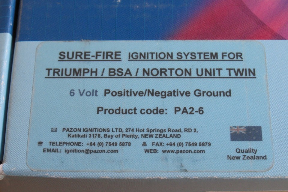 PAZON electronic ignition system Triumph BSA Norton 6v 6 Volt Twins | eBay