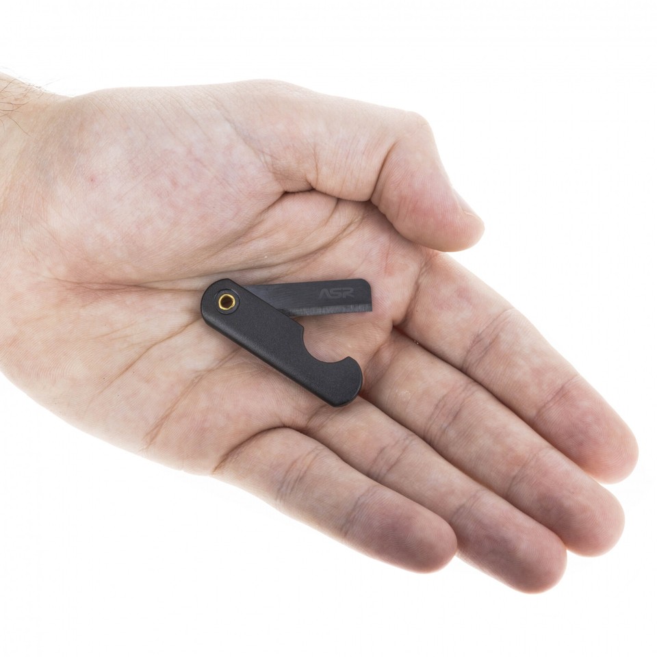 ASR Tactical Folding Ceramic Razor Blade, Micro EDC Escape Knife ...